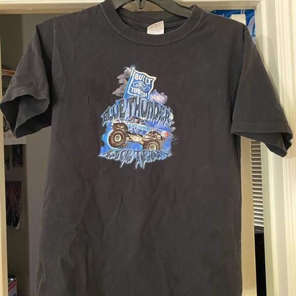 Shirts | Vintage Monster Jam Blue Thunder Graphic Tee | Poshmark